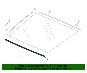 2018-2021 Honda Clarity Lower Seal 73227-TRT-A01 | Honda Factory Parts