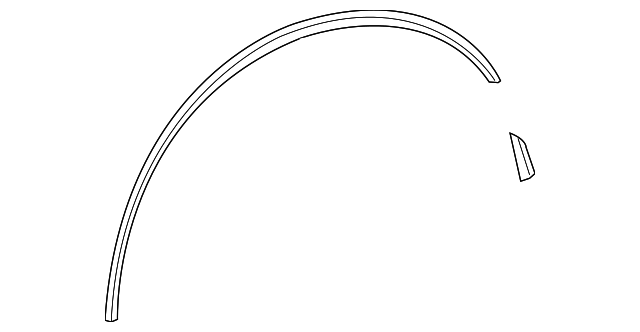 76925-52280 - Wheel Opening Molding Protector 2018-2019 Toyota Prius C ...