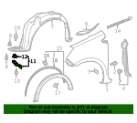 2012-2019 Toyota Prius C Liner Extension 53852-52180 | Toyota Parts Center