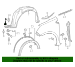 Genuine Toyota Fender Liner Grommet part# 90189-06230 for 2007-2019 ...