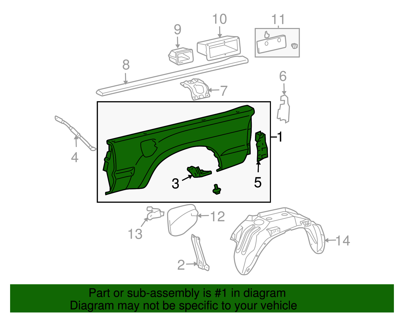 65500-04902 - Side Panel - 2005-2015 Toyota Tacoma | OEM Genuine Toyota ...