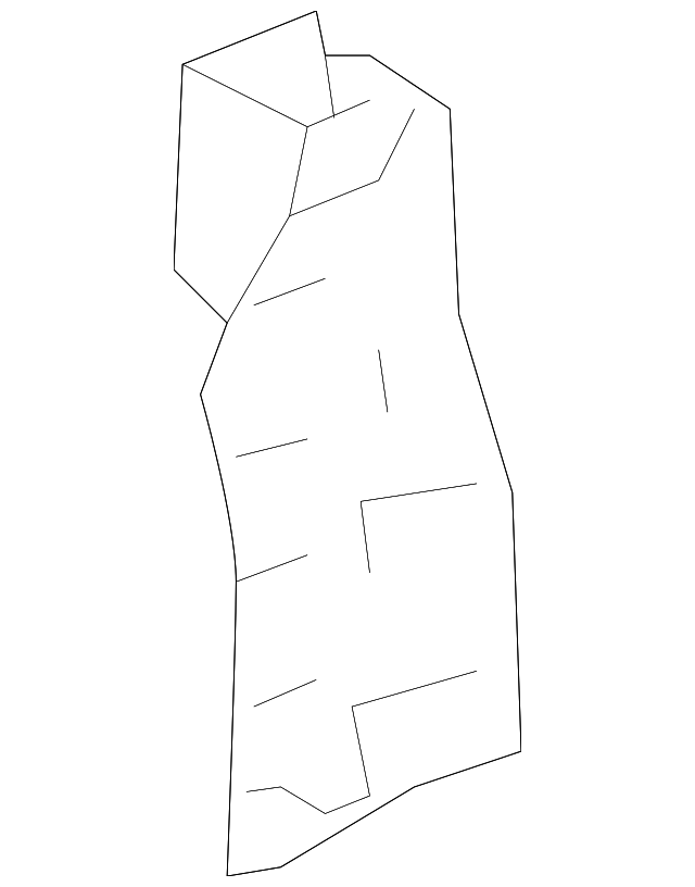 Genuine Toyota Side Panel Brace part# 66433-04020 for 2005-2015 Toyota ...