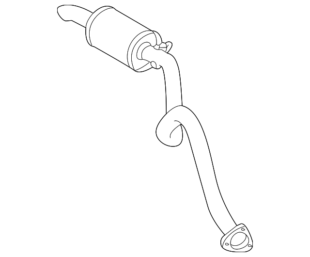 Genuine Muffler & Pipe for 1999-2004 Land Rover Discovery | Land Rover ...