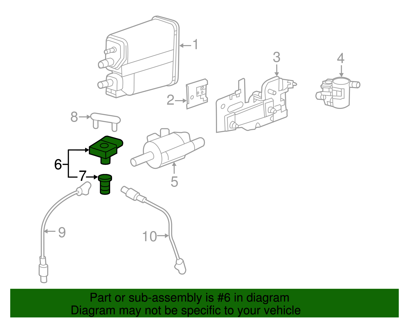 2007-2014 GM Vapor Canister Harness 12574897 GM | GMPartsDirect.com