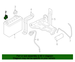 61-21-7-625-242 - Battery Terminal Cover 2014-2021 BMW ...