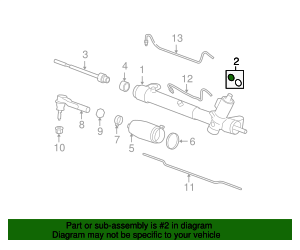 2007-2013 GM Steering Gear Seal 26100863 | TascaParts.com