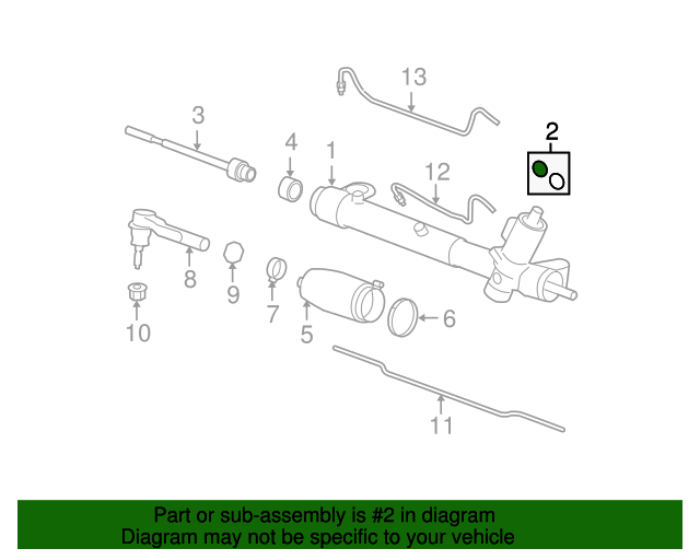 2007-2013 GM Steering Gear Seal 26100863 | GMPartsDirect.com
