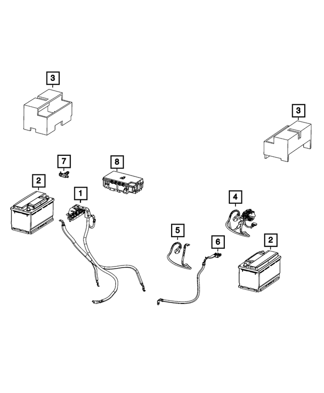 2021-2022 Ram Battery Cable Harness 68528645AA | Mopar Estores