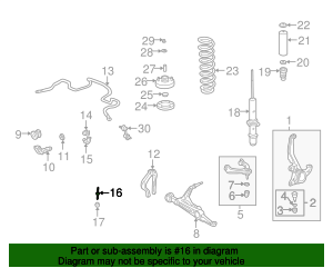 90112-SE0-000 - Stabilizer Link 1986-2000 Honda | Honda Parts Online
