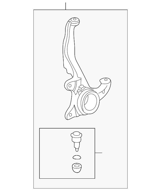 51215-S04-980 - Knuckle 1996-2000 Honda Civic | Toronto Honda Parts