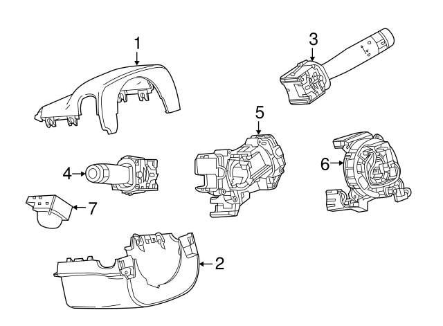 2018-2020 Cadillac CT6 Turn Signal Switch Bracket 23257959 | Auto Parts ...