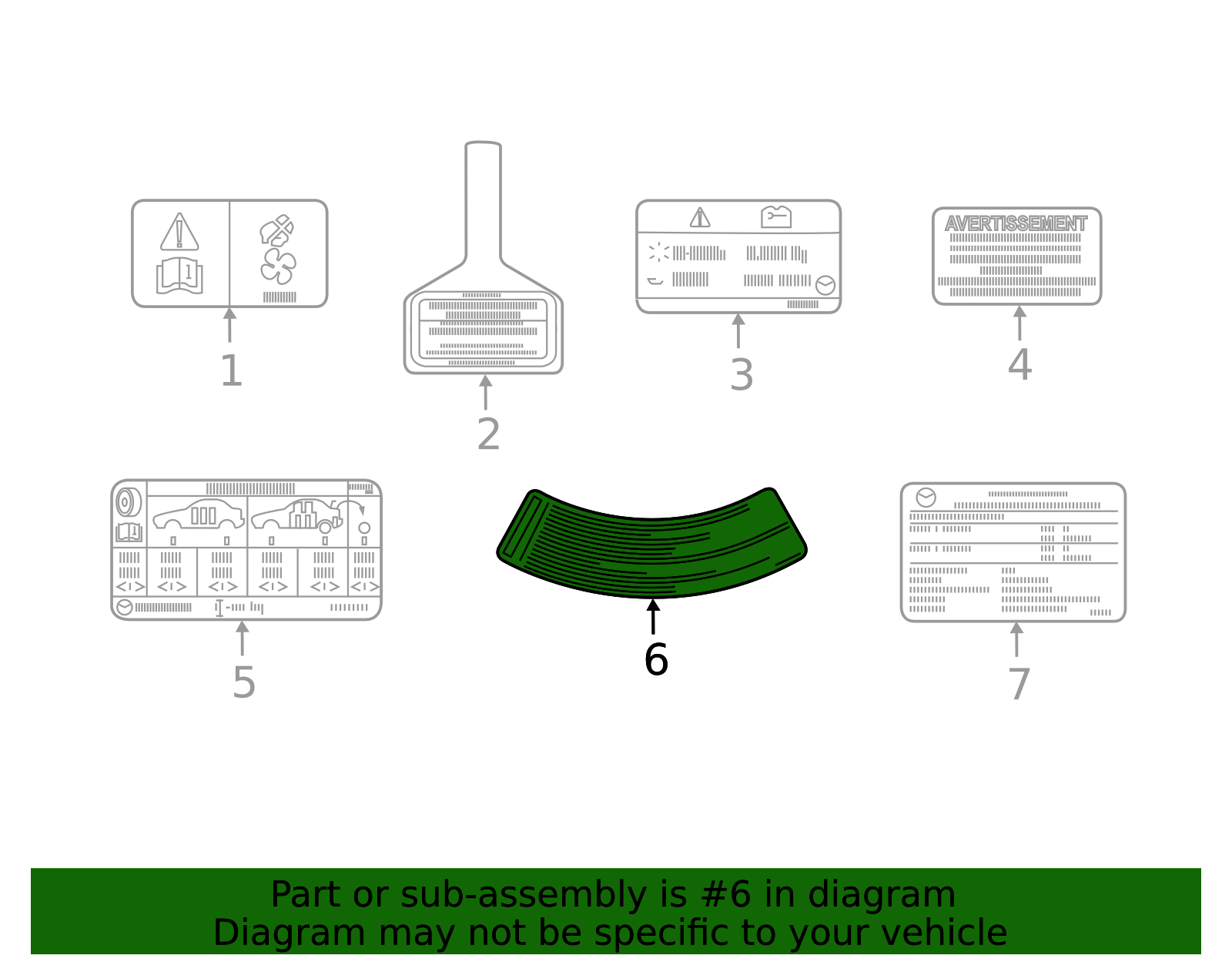 2019-2025 Mazda | Spare Tire Label | BEET-69-074 | Mazda Online Parts
