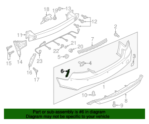 4G8-807-864 - Bumper Cover Bracket 2012-2018 Audi | AutoNationParts.com