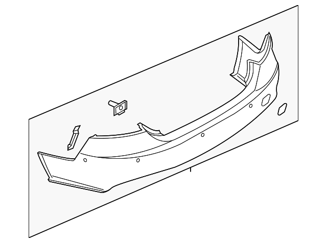 Genuine Audi 4G8-807-067-AA-GRU | Bumper Cover | FREE Shipping on Most ...