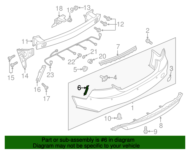 4G8-807-864 - Bumper Cover Bracket 2012-2018 Audi | AutoNationParts.com