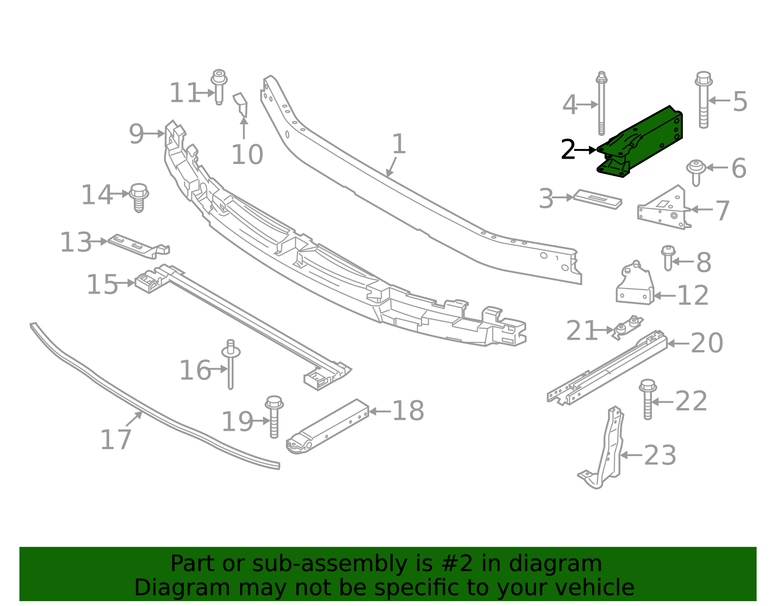 51117406387 - 2016-2023 BMW Deform Element (51-11-7-406-387) | BMW of ...
