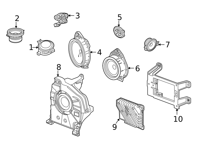 2020-2023 GM Radio Speaker 86779190 | Auto Parts Express