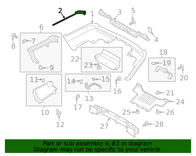 2018-2022 Land Rover Range Rover Side Molding LR101096 | JaguarParts.com