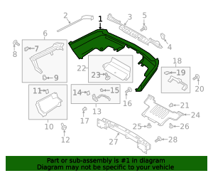 Bumper Cover - 2018-2022 Land Rover Range Rover (LR105875) | Land Rover ...