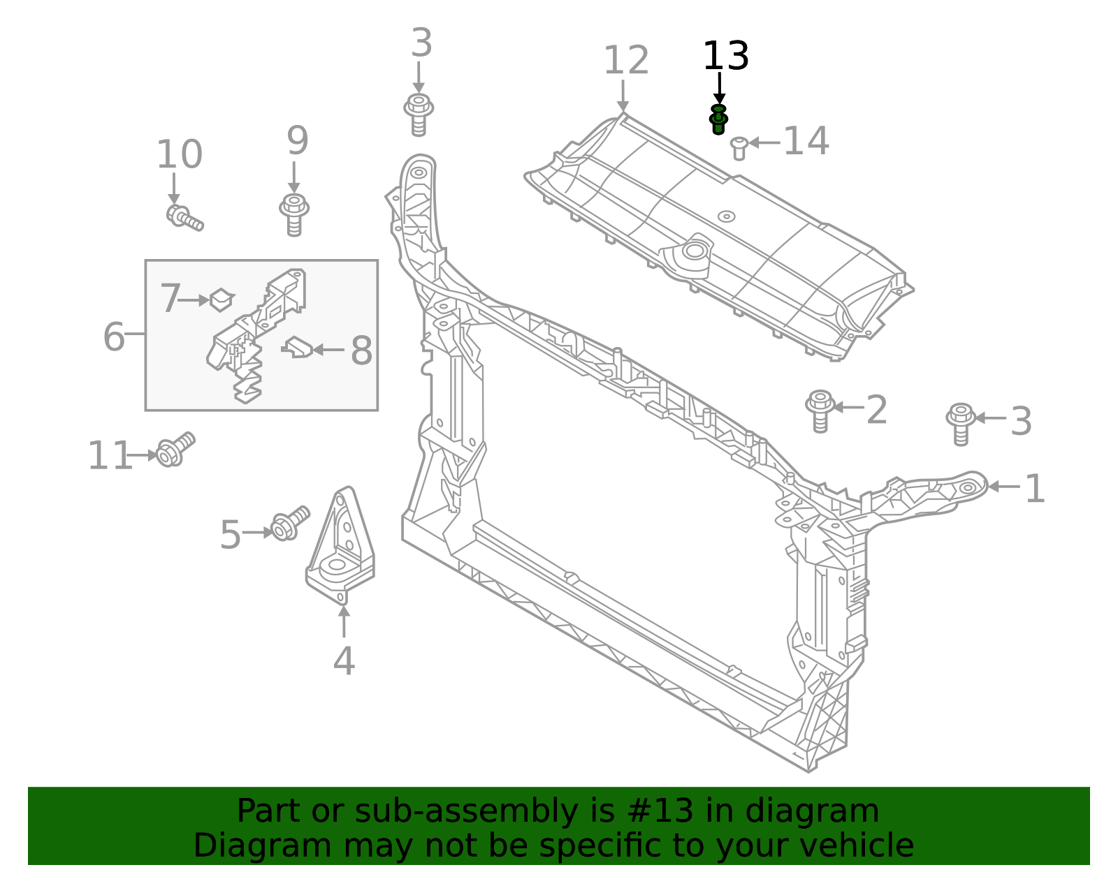 2012-2025 Audi Sight Shield Clip 8E0-805-163 | Audi USA Parts
