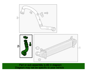 2018-2020 GM Charge Air Cooler Inlet Air Tube 84498030 | GMPartsDirect.com