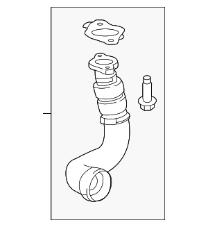 2018-2020 GM Charge Air Cooler Inlet Air Tube 84498030 | GMPartsDirect.com