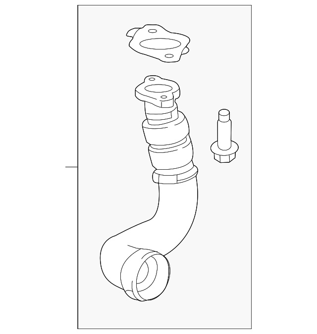 2018-2020 GM Charge Air Cooler Inlet Air Tube 84498030 | GMPartsDirect.com