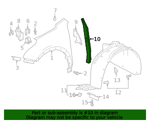 84427937 - Front Fender Insulator 2019-2024 Cadillac XT4 | Chevrolet ...