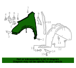 2019-2023 Cadillac XT4 Fender 84216123 | GM Parts Center