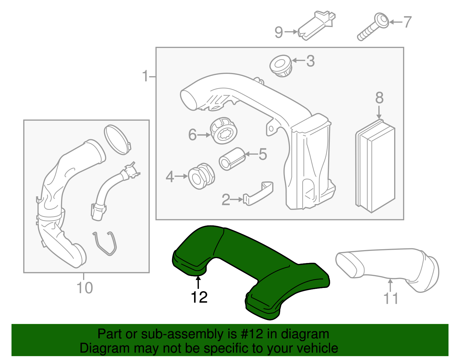 2014-2018 BMW X5 Intake Duct 13-71-8-570-289 | BMW Mini Parts Solutions