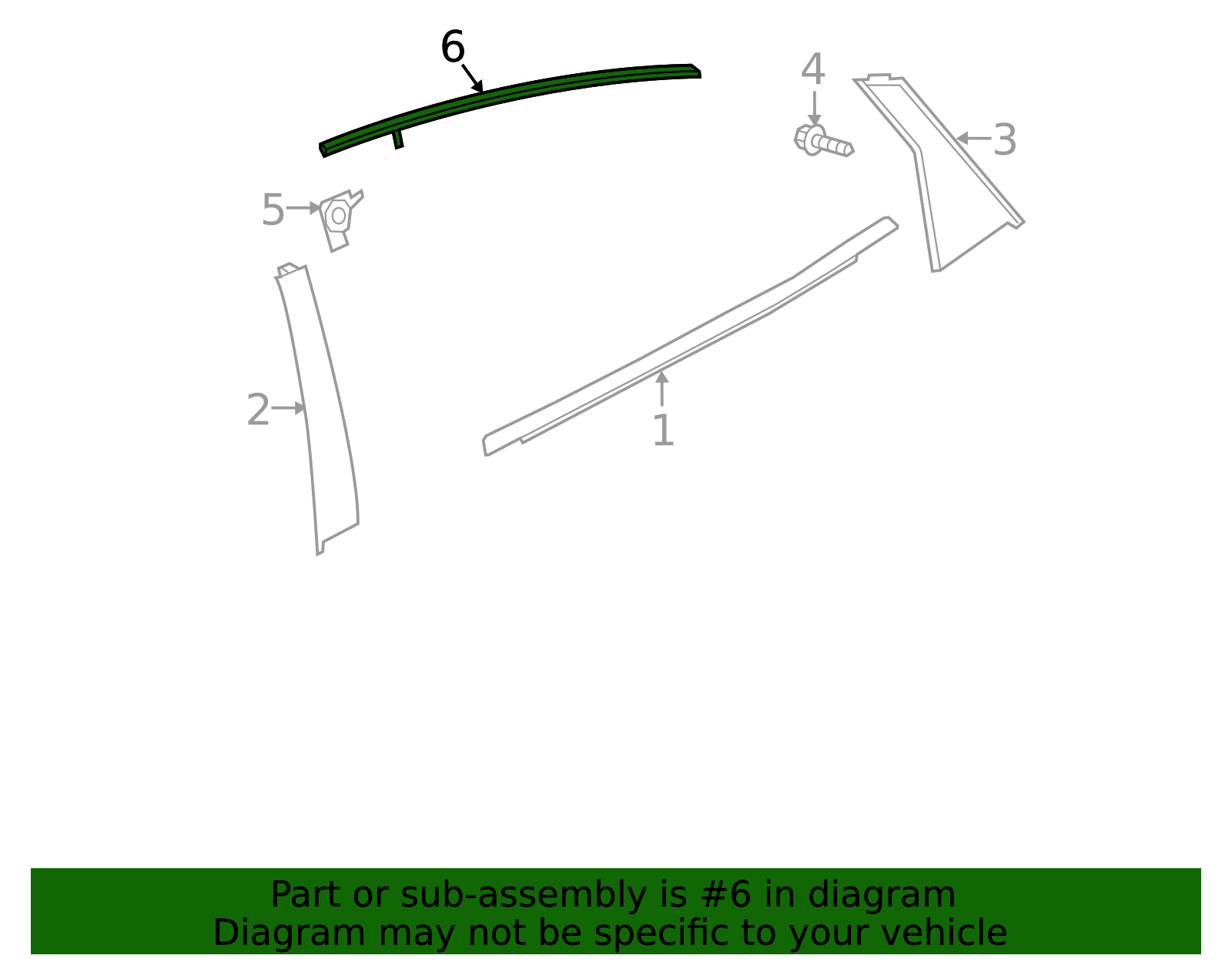 72925-TBA-A01 - Upper Molding 2016-2022 Honda | Honda Parts Online