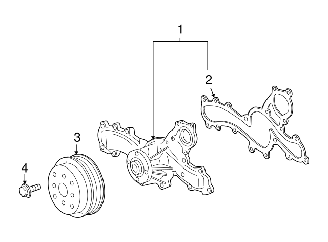 16100-09442 - Water Pump Assembly 2007-2018 Lexus | Lexus of Stevens ...