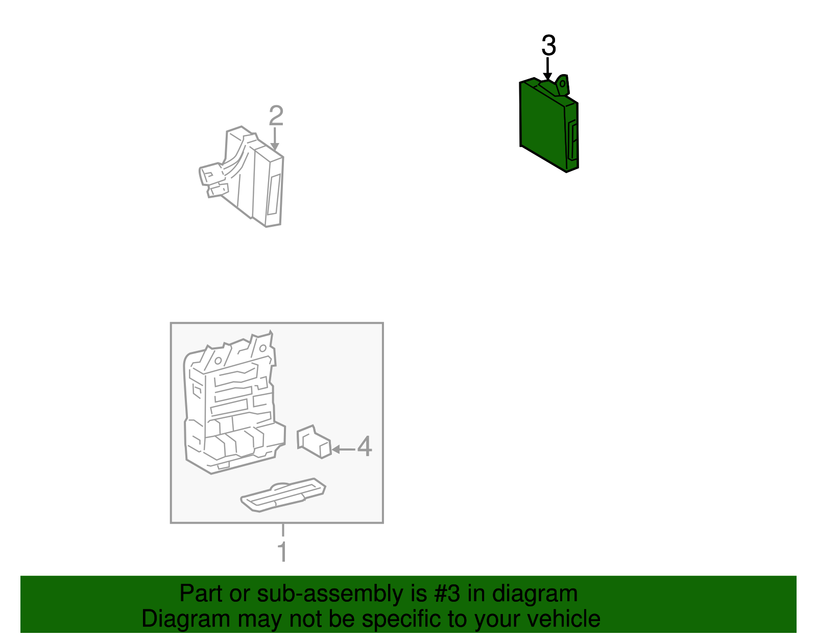 2005-2010 Toyota Avalon Control Module 89670-41010 | Toyota Parts Center