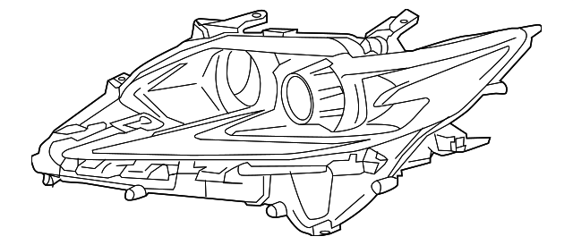 81070-33550 - Composite Headlamp For 2016-2018 Lexus | Lexus OE Parts
