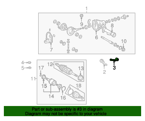 52380-60040 - Differential Housing Support 1998-2007 Lexus LX470 ...