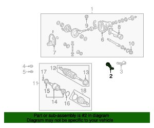 1998-2007 Lexus LX470 Differential Assembly Support 52380-60030 | OEM ...