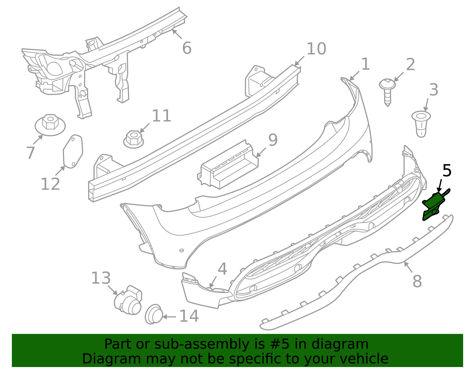 51-11-9-450-684 - Trim cover, tow fitting, rear 2020-2024 Mini Cooper ...