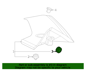 000-991-55-00 - Pillar Cover Rear Clip 2019-2021 Mercedes-Benz ...