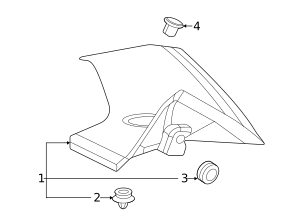 290-690-90-00 - Body D-Pillar Molding 2019-2023 Mercedes-Benz ...