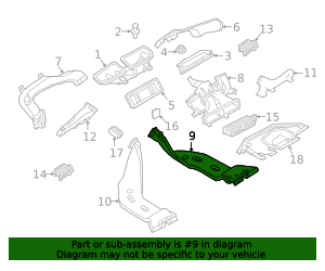5Q0-819-806-E - Rear Duct 2015-2025 Volkswagen | Volkswagen Parts Catalog