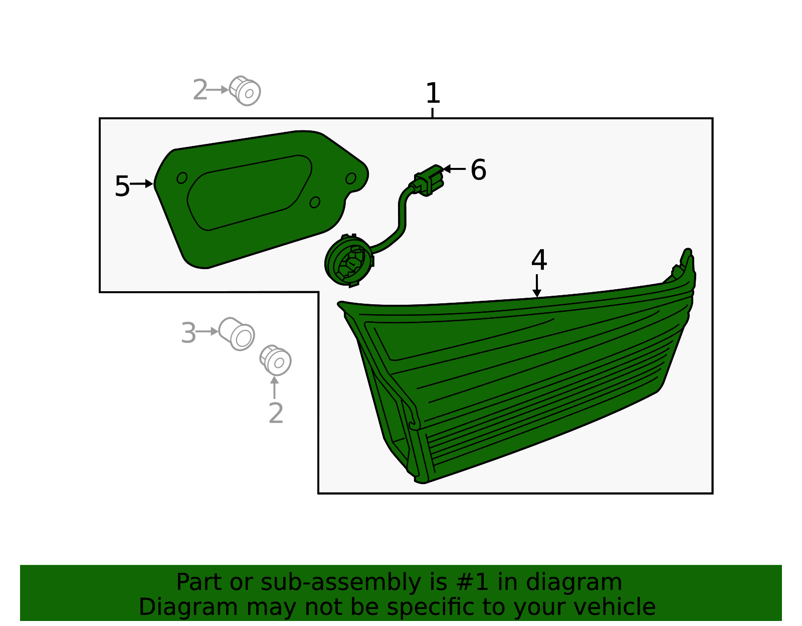 2020-2024 Mitsubishi Outlander Sport Backup Lamp 26545W000P | QuirkParts