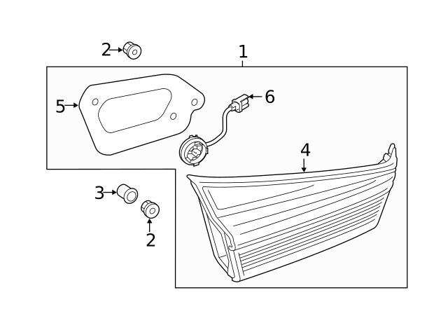 2020-2024 Mitsubishi Outlander Sport Backup Lamp 26545W000P ...