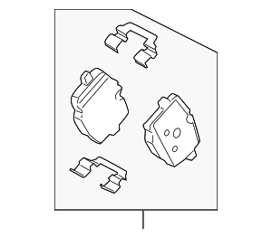 34218847061 - 2011-2019 BMW Disc Brake Pad Set Rear (34-21-8-847-061 ...