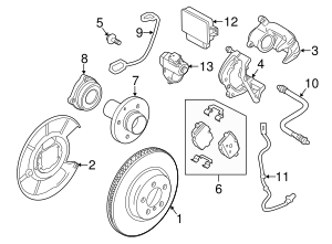 34206894381 - 2010-2019 BMW Disc Brake Rotor Rear (34-20-6-894-381 ...