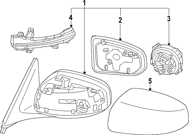 2023-2024 Nissan Z Mirror Assembly 96302-6GP0A | QuirkParts
