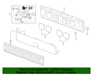 2019-2023 GM Bed Tailgate Step Light For Multi-Pro 84347814 ...