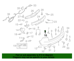 2007-2015 Mazda CX-9 Bumper Cover Brace TD11-50-201A | Mazda Parts ...