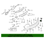 2013-2015 Mazda CX-9 Reverse Sensor Retainer TK21-67-UC5A ...