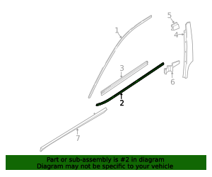 51337420816 - 2018-2023 BMW X2 Belt Molding (51-33-7-420-816) | BMW of ...