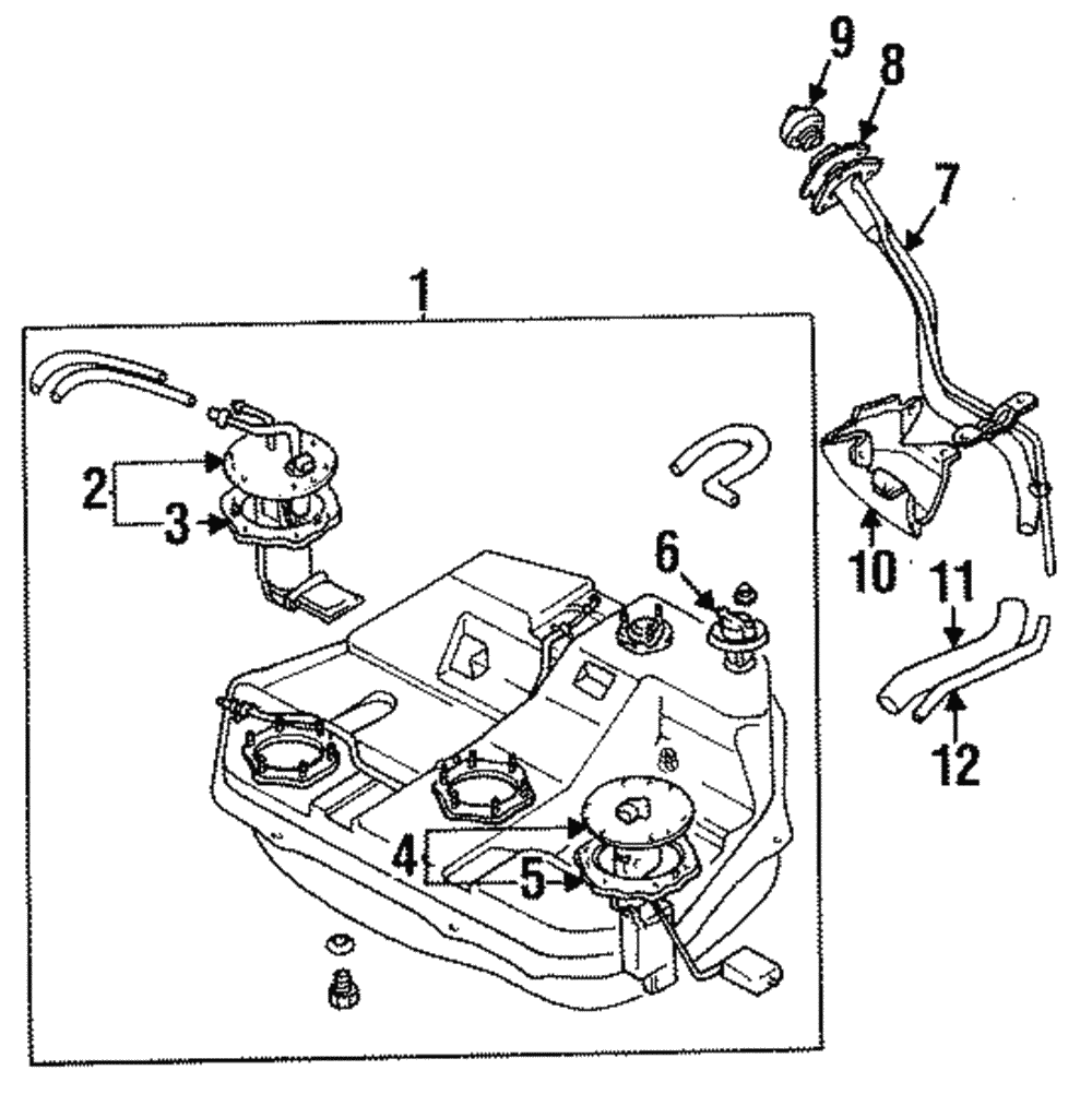 MR241078 - Fuel Gauge Sending Unit 1995-1999 Mitsubishi | Mitsubishi ...